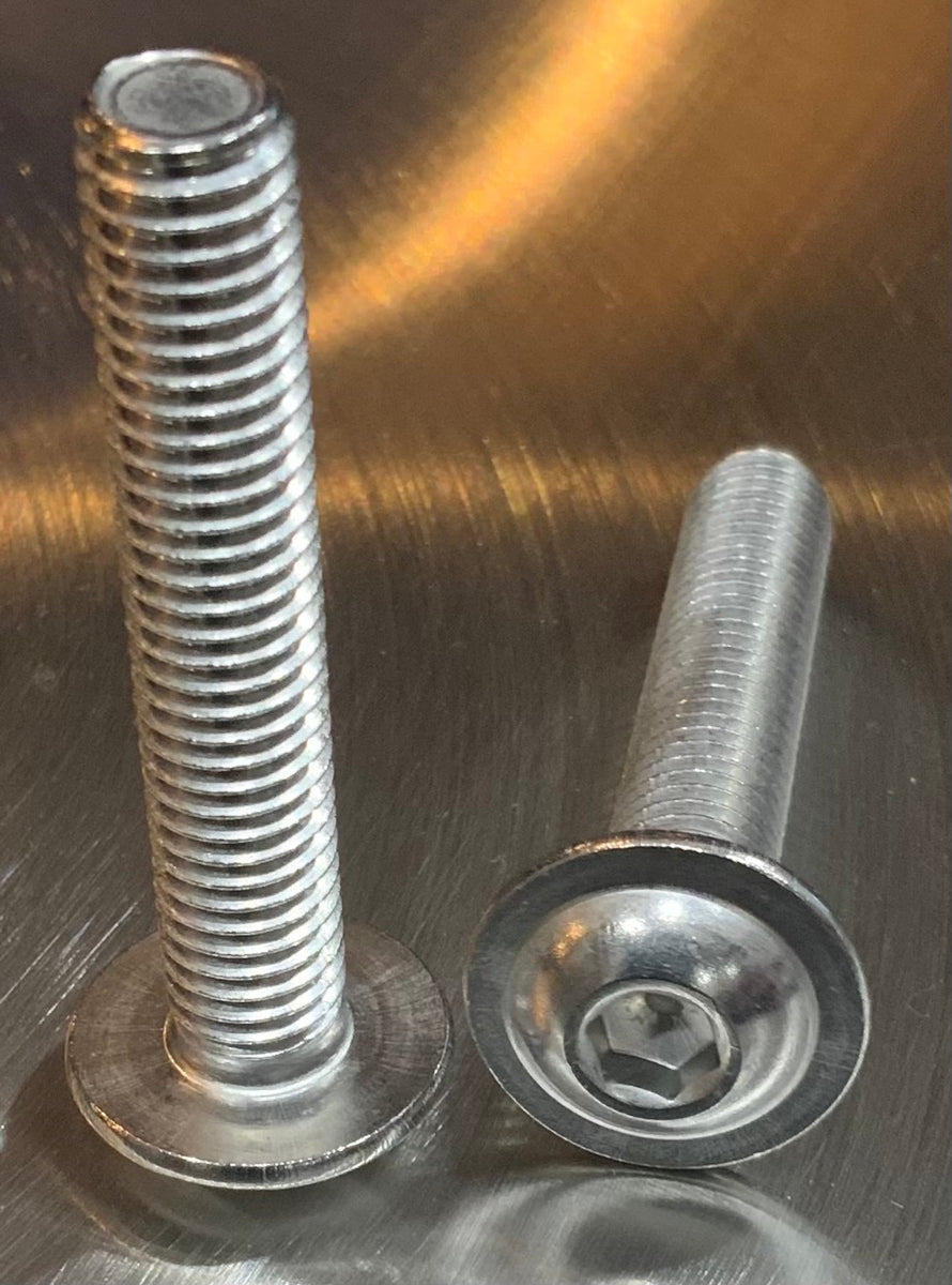 F00132-00 M8 x 45mm Flange Socket Head Stainless Bolt (qty x10) – Blue ...